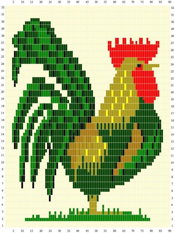 Sunarts doe het zelf pakket model Haan groot 100 x 232 cm artikelnummer ...